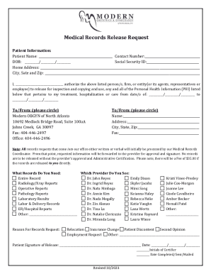 Fillable Online Patient Forms - Modern Obstetrics & Gynecology Fax ...