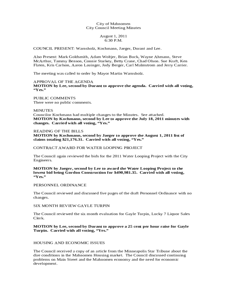 Also Present: Mark Goldsmith, Adam Woltjer, Brian Buck, Wayne Ahmann ...