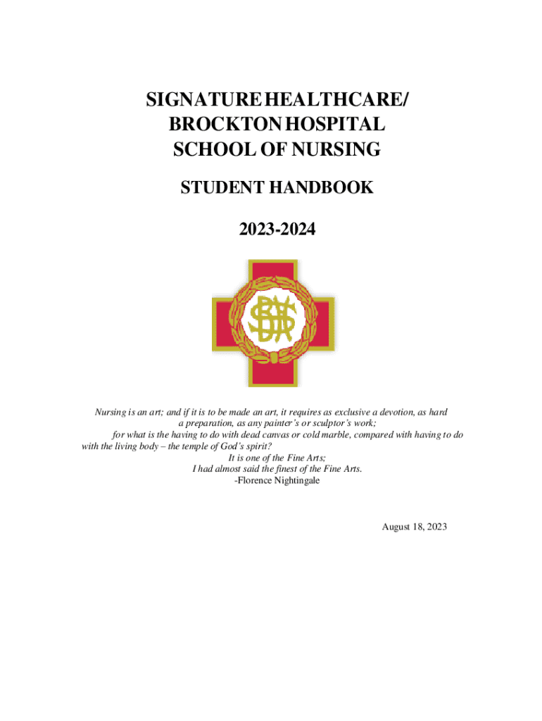 Fillable Online You Need To Know About Brockton Hospital School Of ...