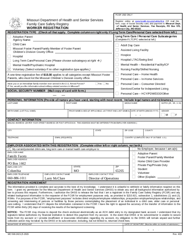 , copy of Social Security card, and payment to Missouri Dept Doc ...