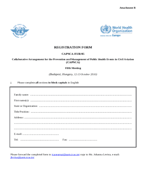 NAT Registration Doc Template | pdfFiller