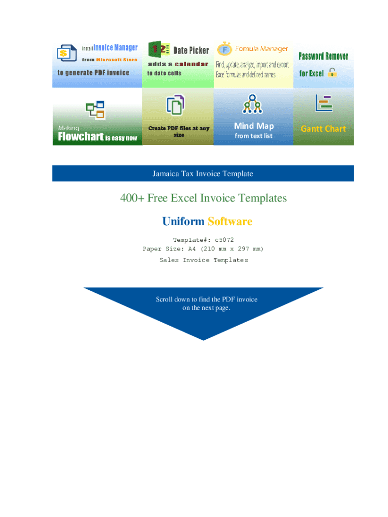 Fillable Online Jamaica Tax Invoice Template Fax Email Print - pdfFiller