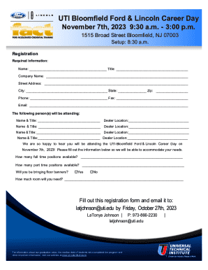 Fillable Online Ford Technical Career Entry Programs Fax Email Print ...