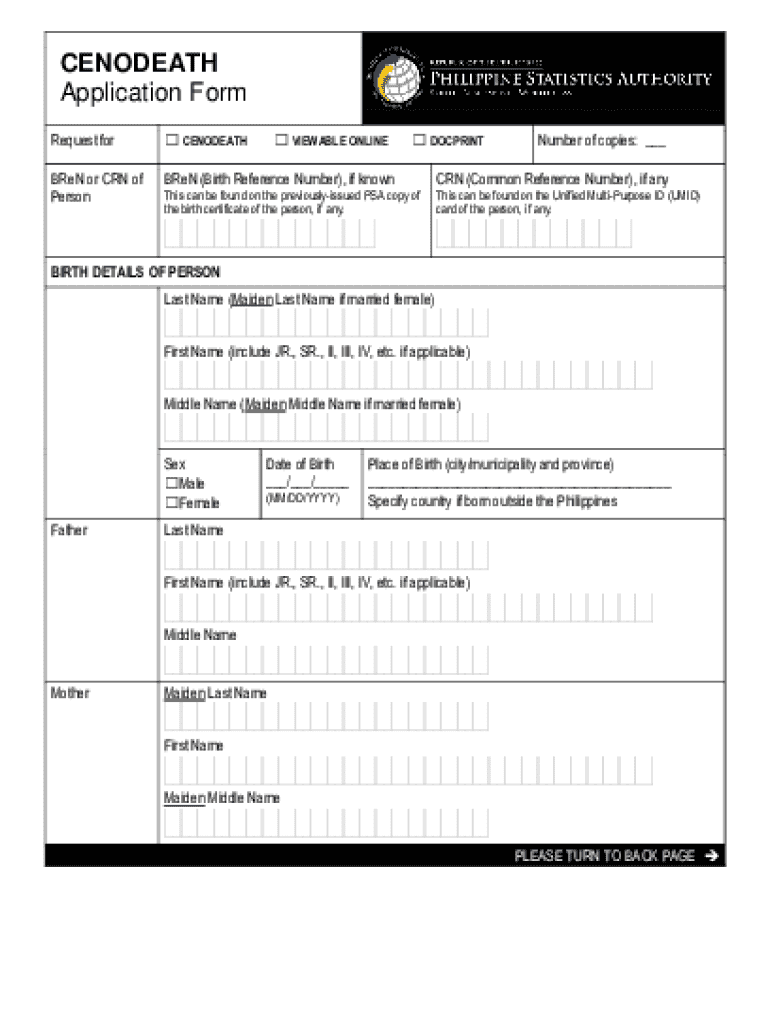 Fillable Online PSA Birth Certificate Online Application and Delivery ...