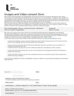 Images and Video Consent ( ... Doc Template | pdfFiller
