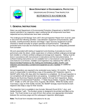 Fillable Online ME DEP UST Inspector Reference Handbook.pdf Fax Email ...
