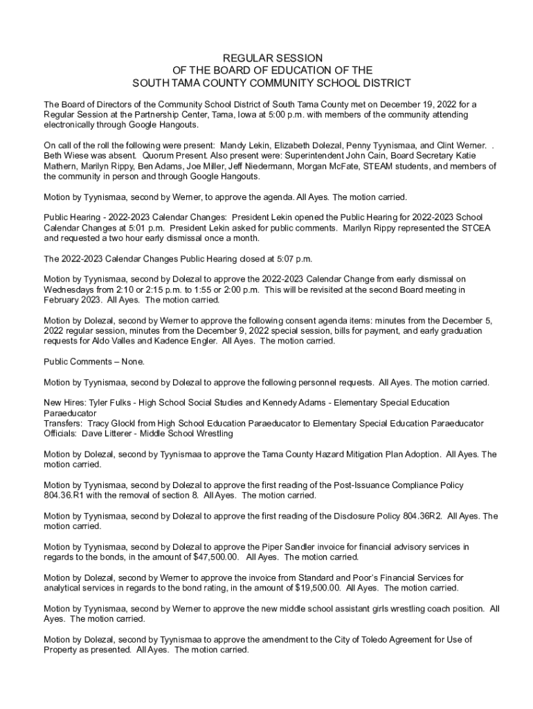 Fillable Online Five things to know from the April 2 STC School Board ...