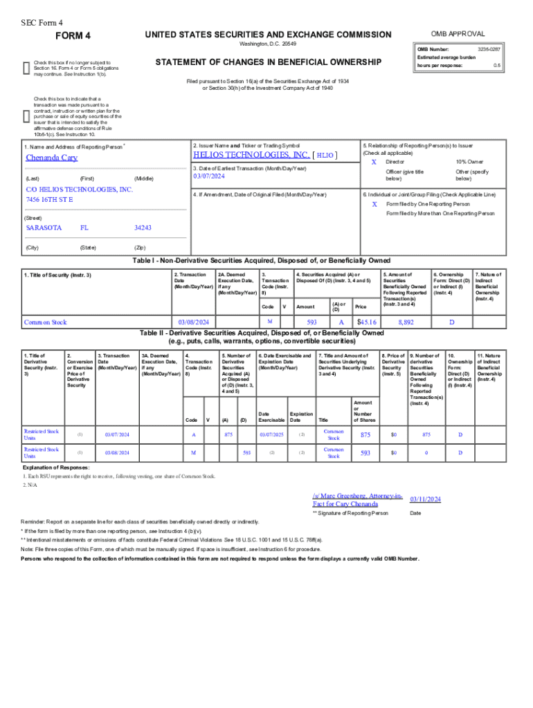 Fillable Online /s/ Marc Greenberg, Attorney-inFact for Cary Chenanda ...
