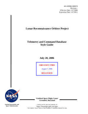 Lunar Reconnaissance Orbiter Project Telemetry and ... - snebulos mit ...