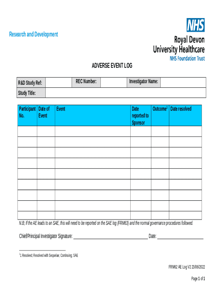 R&D Study Ref: Doc Template | pdfFiller