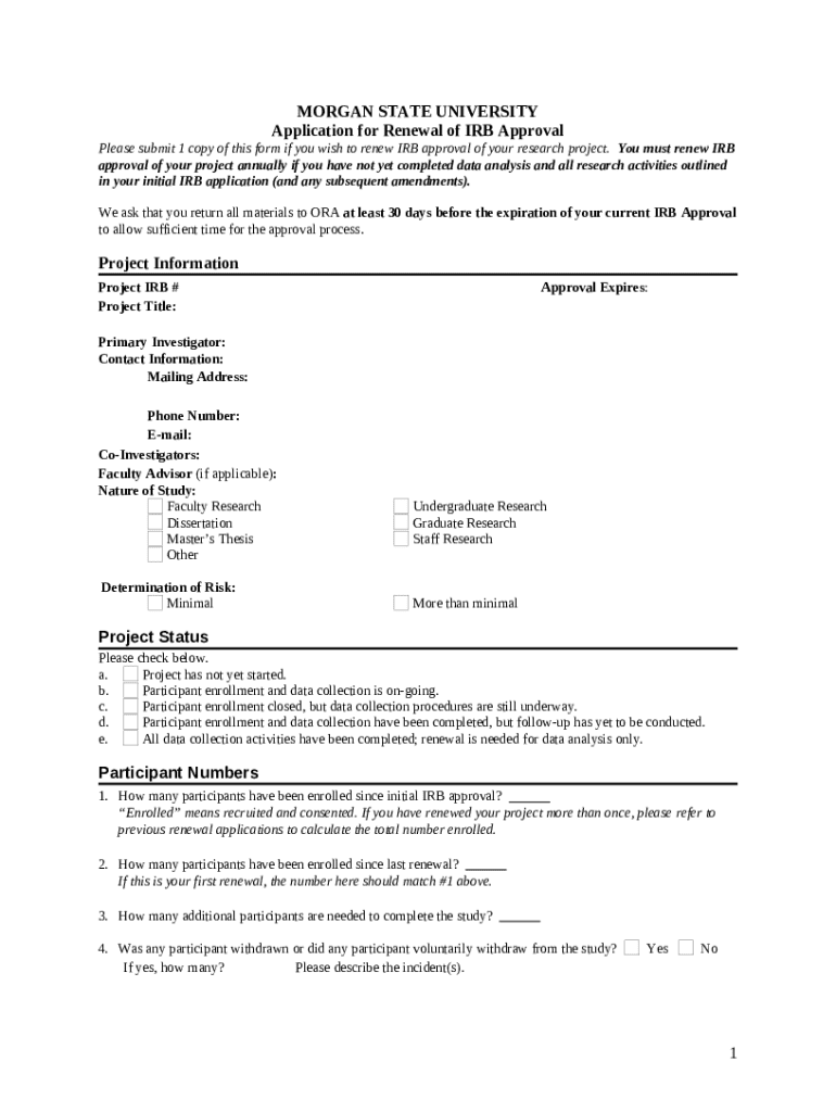 Human Subjects Protocol Amendment/Modification Doc Template | pdfFiller