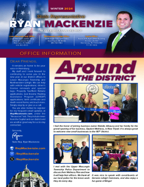 Fillable Online PA State Rep. Ryan Mackenzie Fax Email Print - pdfFiller