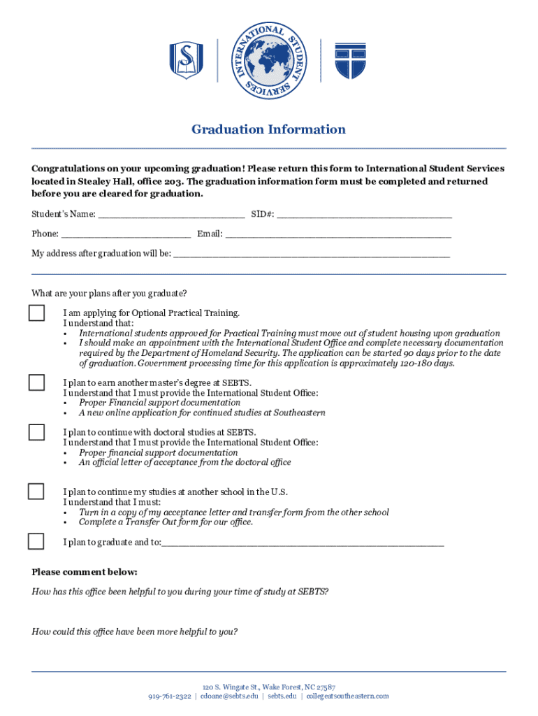 Fillable Online Graduation, Program Completion, and your Grace Period Fax Email Print - pdfFiller