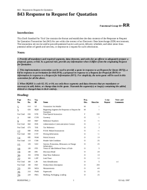 EDI 843 Response to Request for Quotation Transactions Doc Template ...