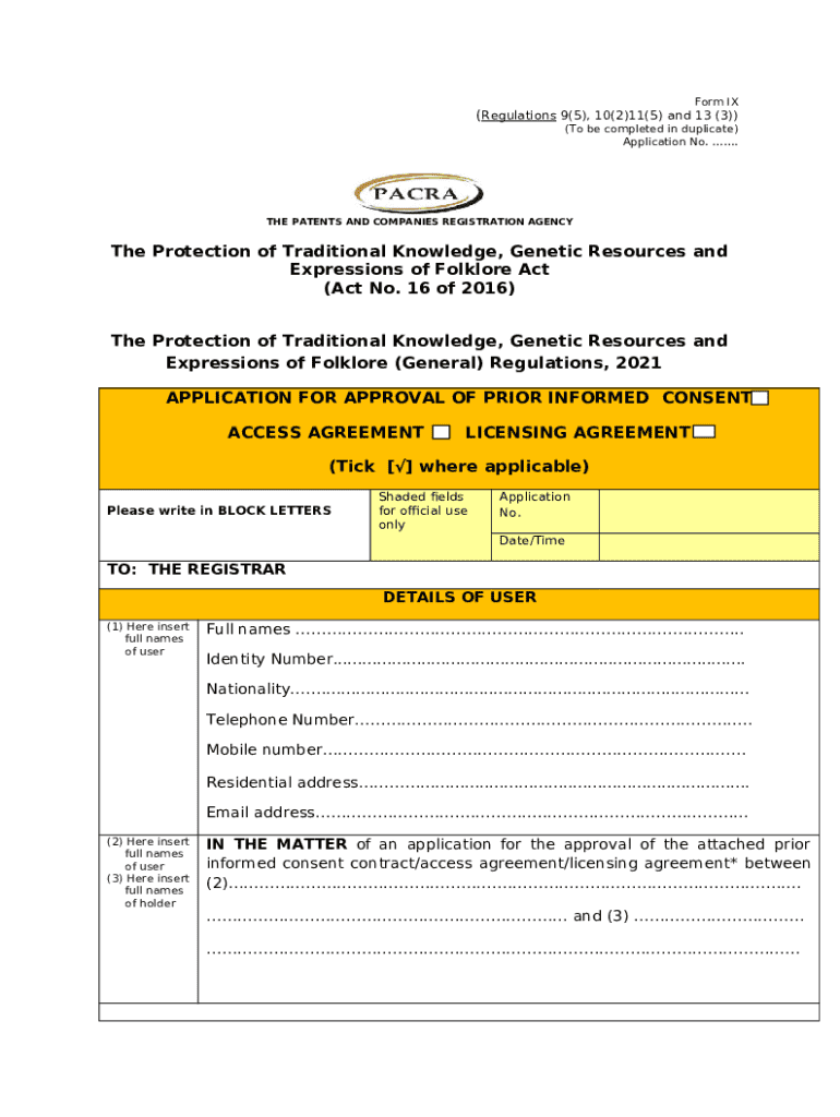 IX-Application for Approval of Prior Ined Consent Doc Template | pdfFiller