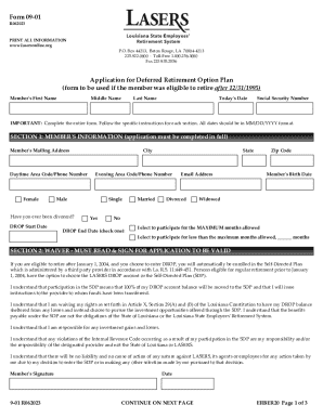 Fillable Online 09-01-Application-for-Deferred-Retirement-Option-Plan ...