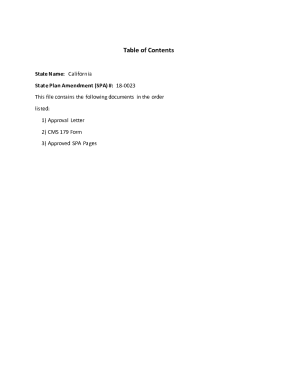 Fillable Online 1) Approval Letter 2) CMS 179 Form/Summary Form ...