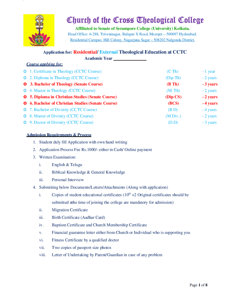 Fillable Online CCTC Apllication Form Fax Email Print - pdfFiller