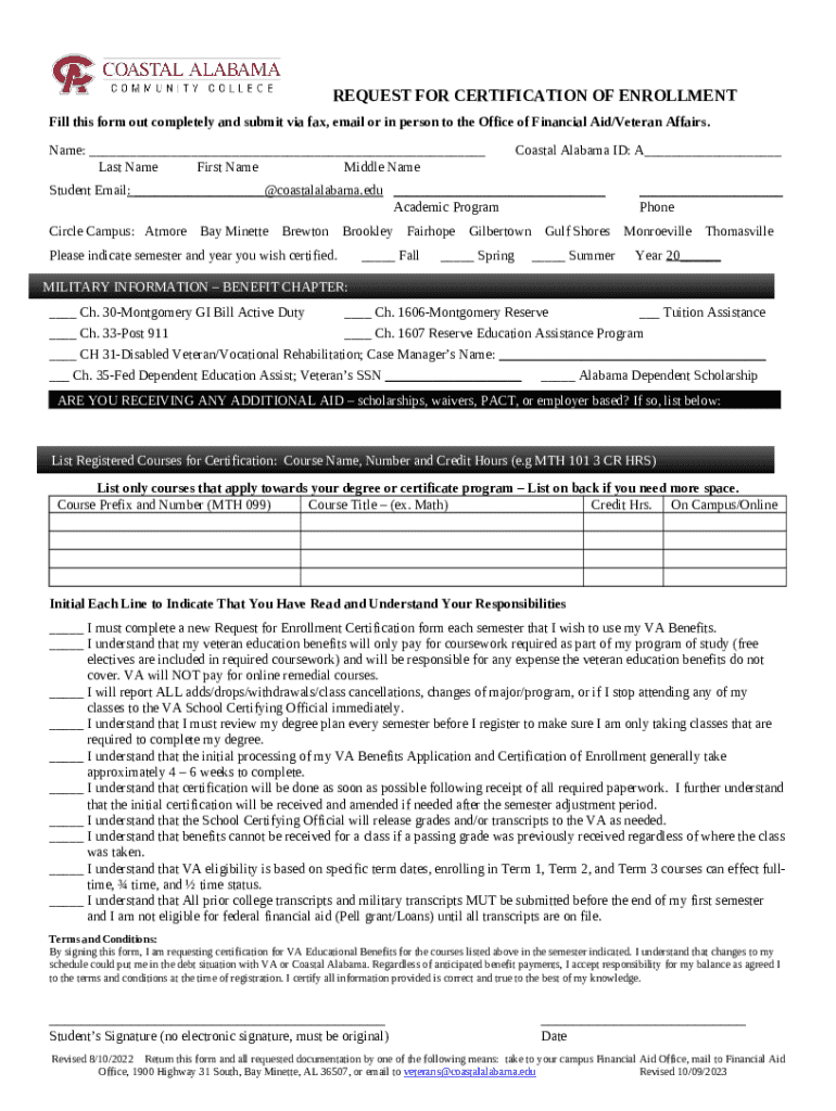 Request to Receive VA Benefit Certification Doc Template ... Doc Template | pdfFiller