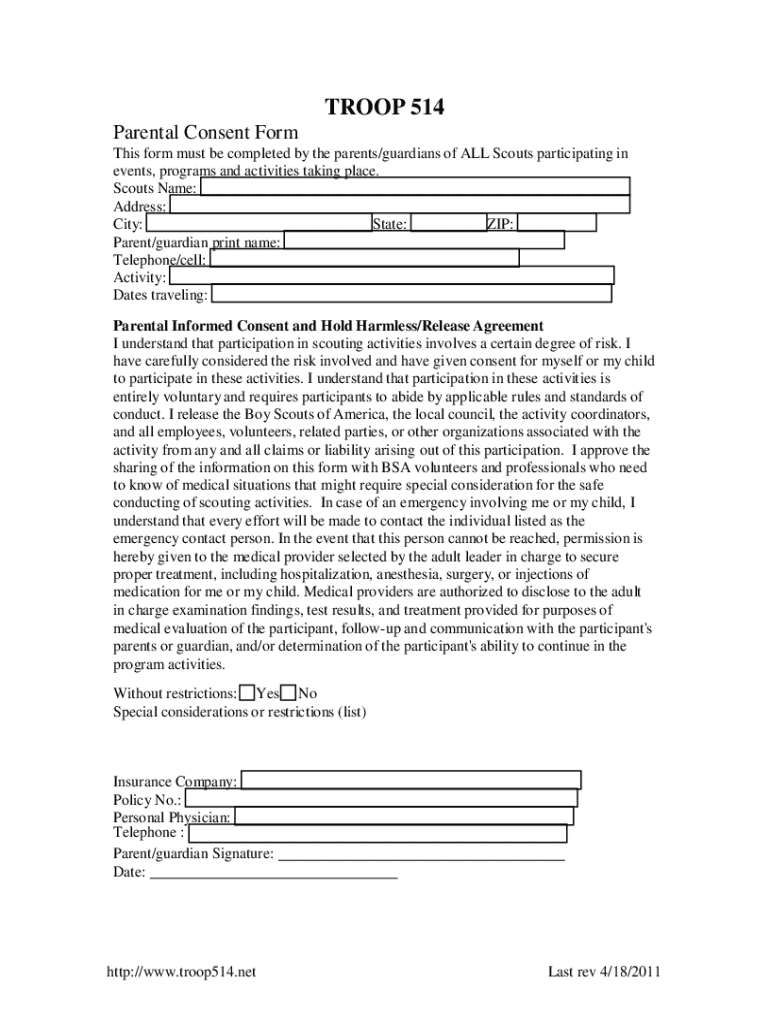 Fillable Online 18 Printable Consent Form Templates - Fillable Samples ...