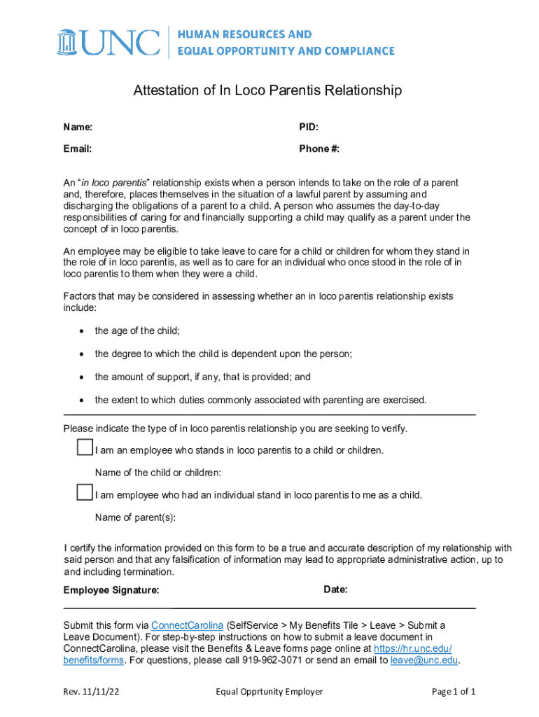 Fillable Online hr unc Fact Sheet #28C: The definition of parent as it ...