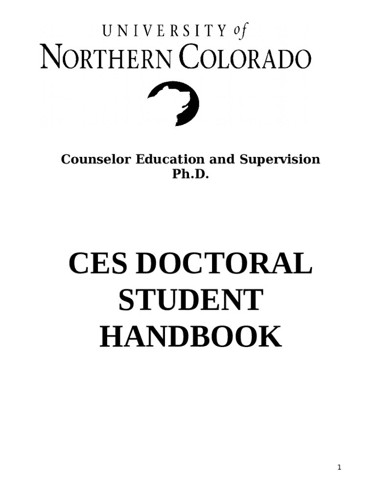 Ph.D. Counselor Education & Supervision (CES) Doc Template | pdfFiller