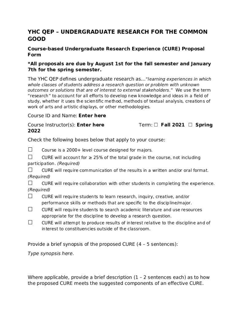 CURE-proposal-.docx Doc Template | pdfFiller