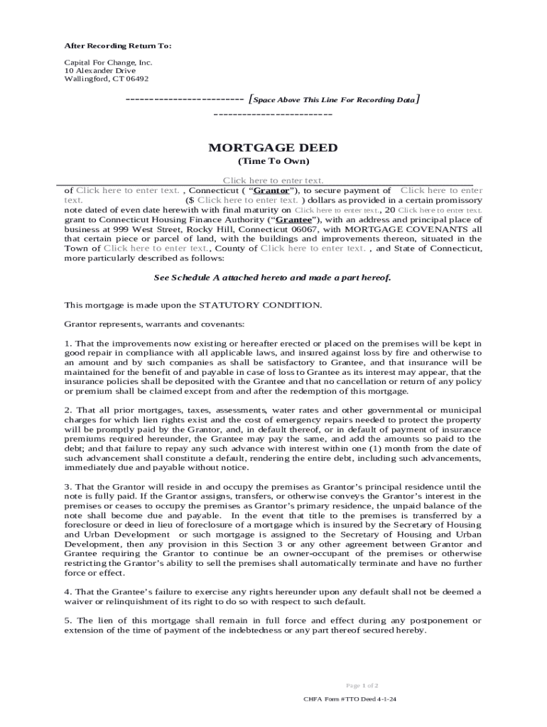 second mortgage deed Doc Template | pdfFiller