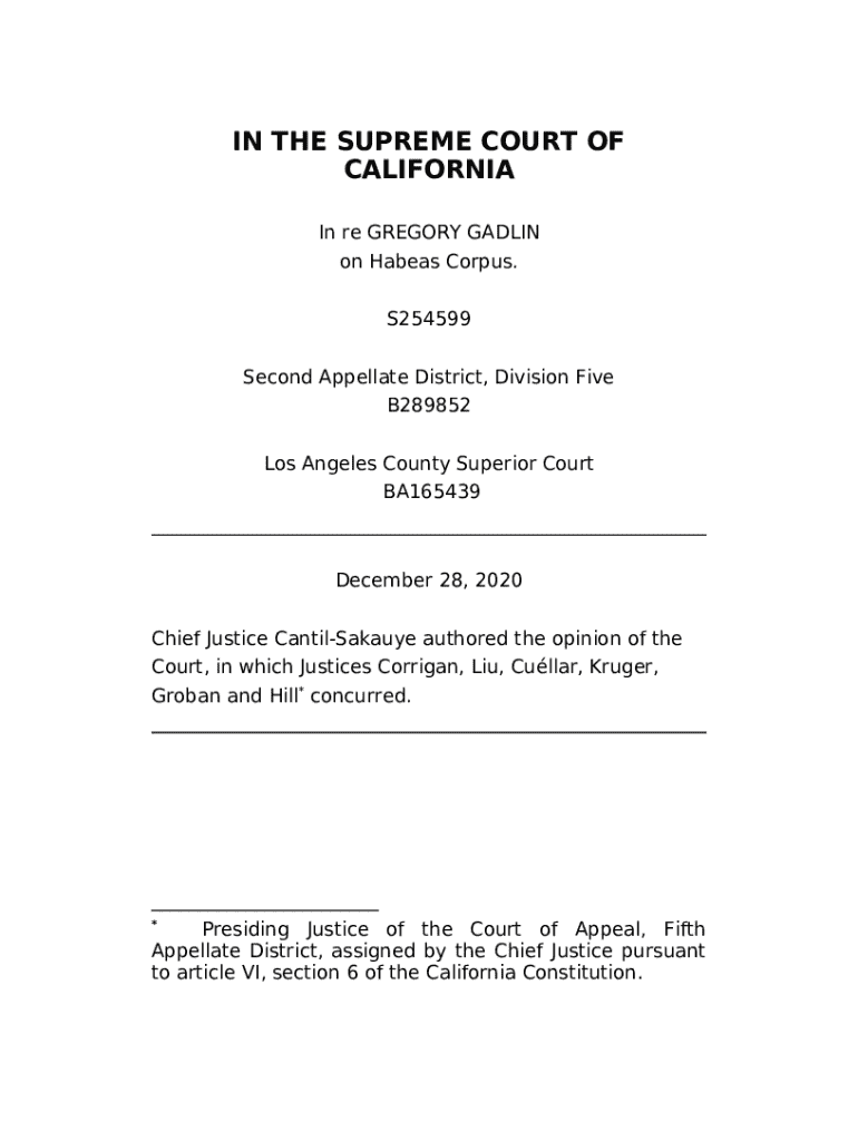 In re Application for a Writ of Habeas Corpus on Behalf ... Doc ...