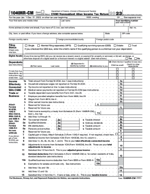 Fillable Online Form 1040NR-CM Fax Email Print - pdfFiller
