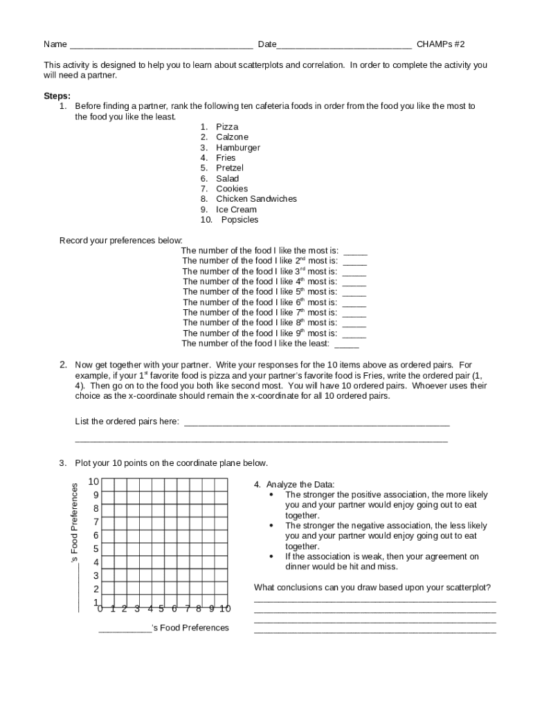 Introduction to Statistics: Chapter 4 Homework (Regression ... Doc Template | pdfFiller