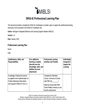 How to Plan MTSS Professional Learning Throughout the ... Doc Template | pdfFiller