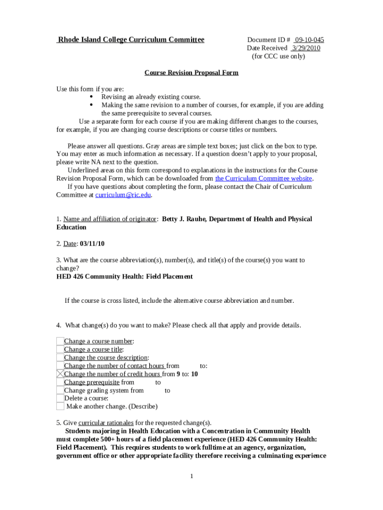 Program with addition of WMST 201 and deletion of Soc 202 Doc Template | pdfFiller