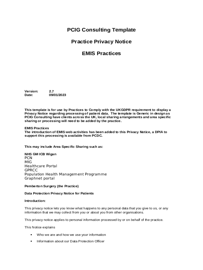 Longton Hall Surgery: Website Home Page Doc Template Doc Template | pdfFiller