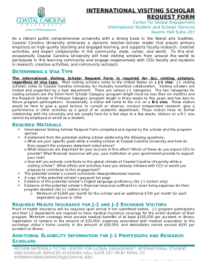 International Visiting Scholar Request Doc Template | pdfFiller