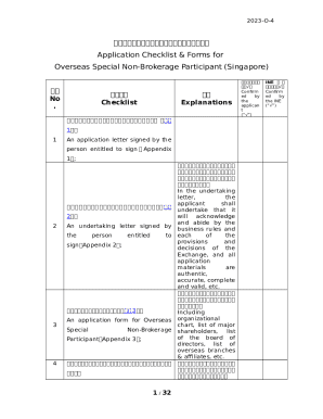 Appendix 1A and ination and checklist Doc Template | pdfFiller