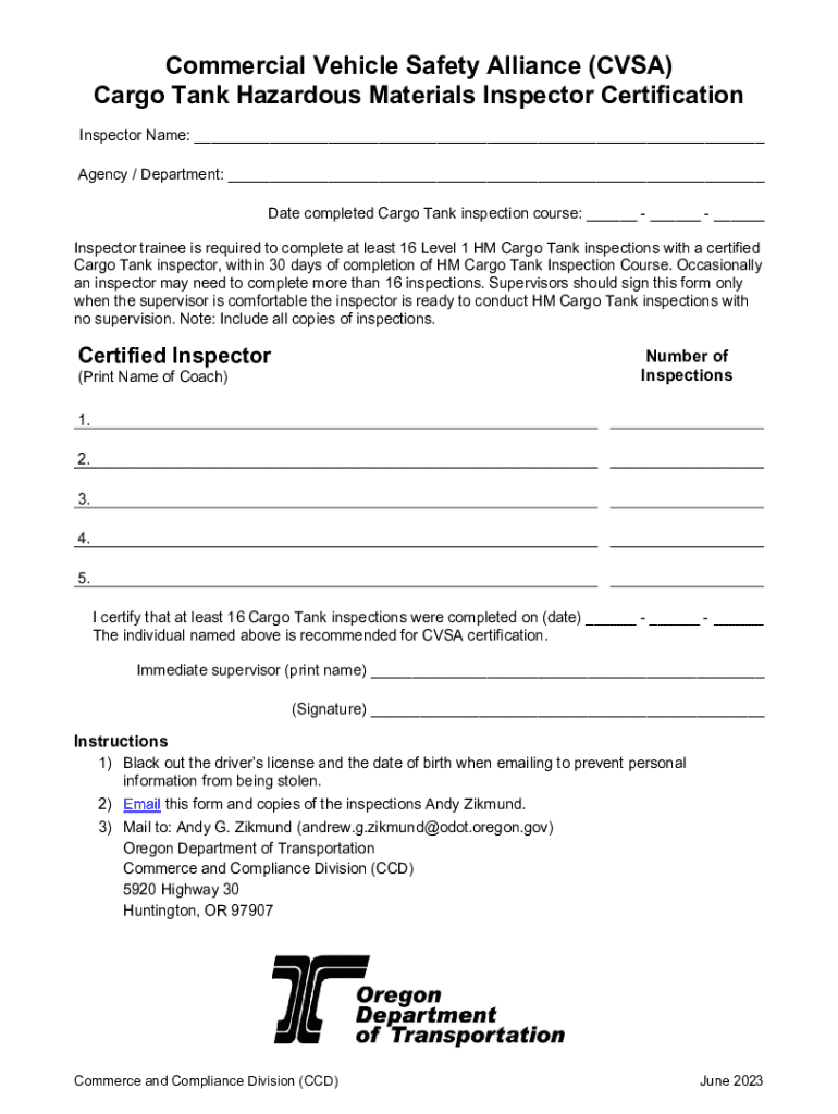 Fillable Online Cargo Tank Inspection - FMCSA National Training Center ...