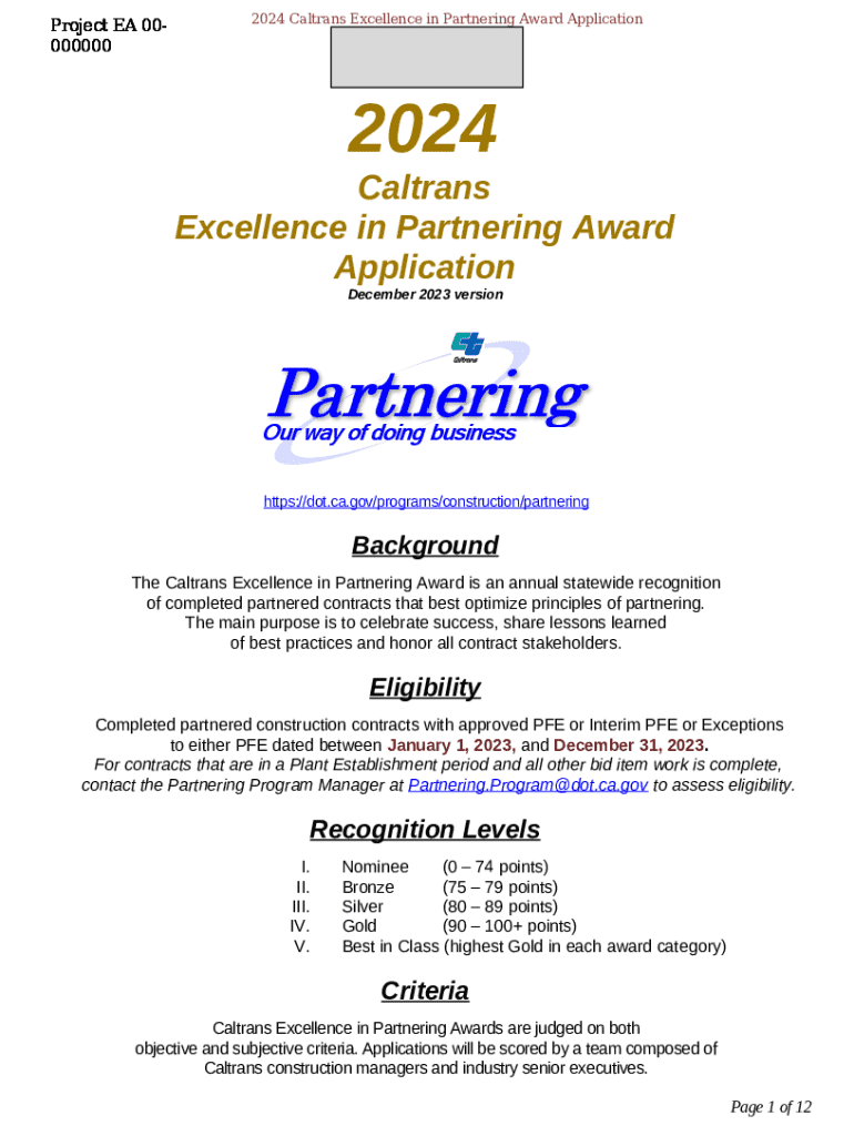 PartneringCaltrans - CA.gov - dot ca Doc Template | pdfFiller