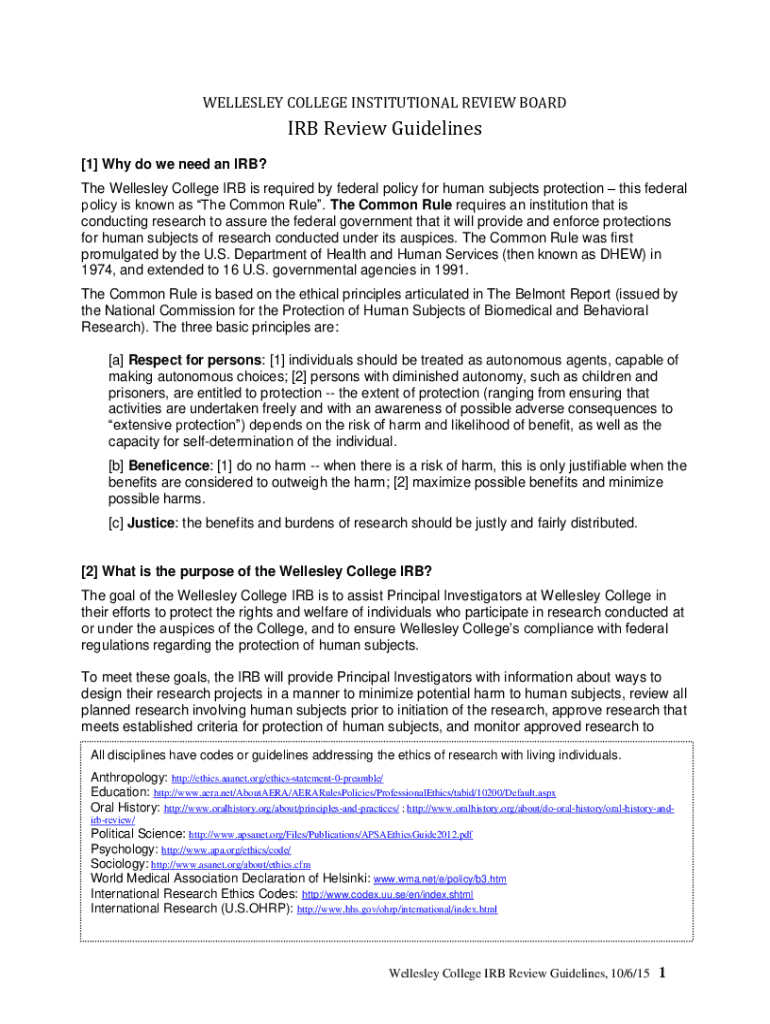 Fillable Online Do You Need IRB Review... and Why? Fax Email Print - pdfFiller