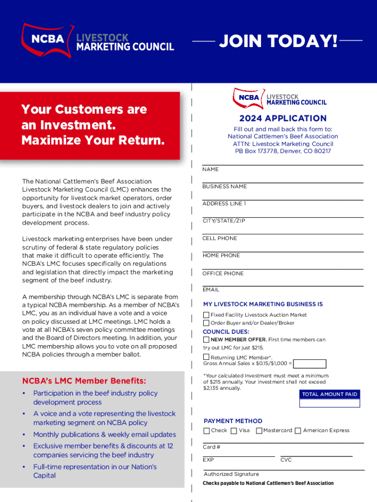 Fillable Online Cattlemen's Beef BoardBeef Checkoff Fax Email Print - pdfFiller