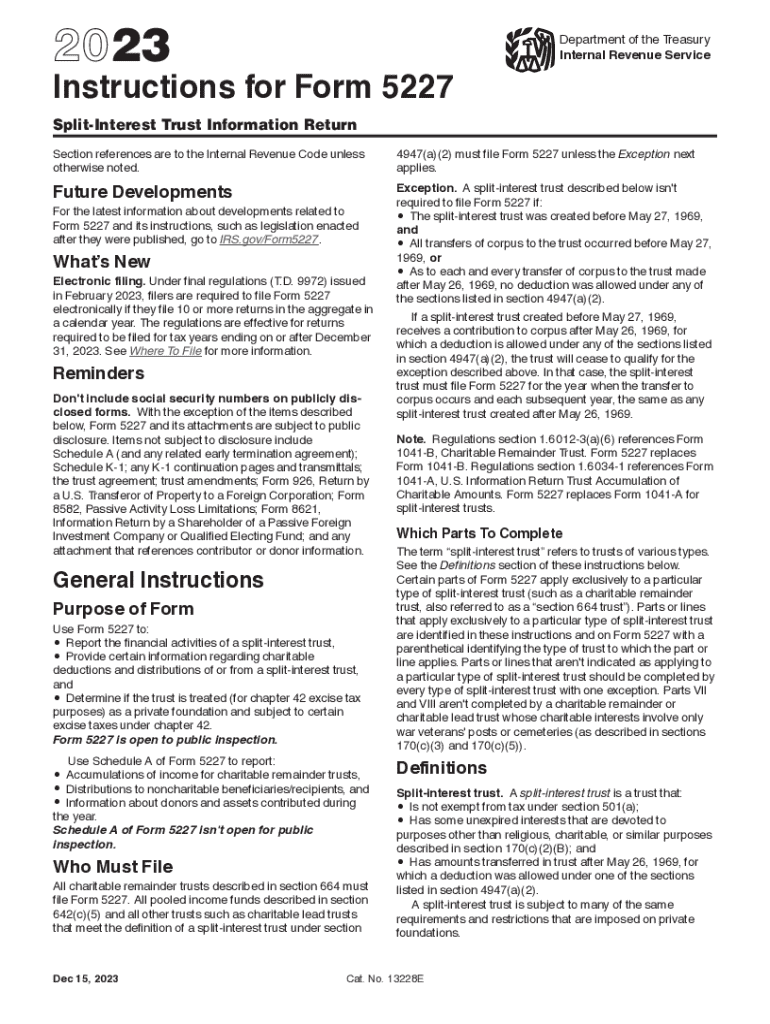 Fillable Online Proposed Collection; Comment Request for Form 5227 Fax ...