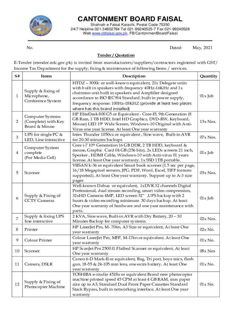 Fillable Online Cantonment Board Faisal: Home page Fax Email Print ...