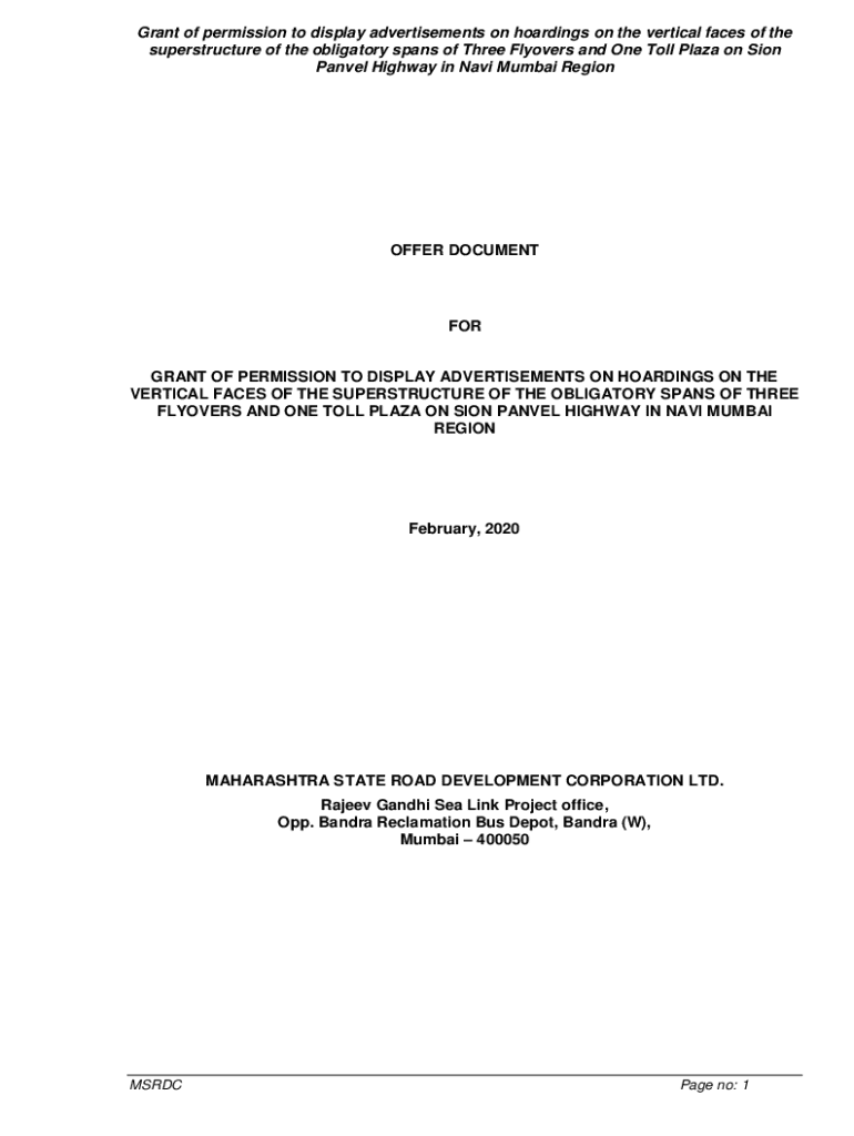 Fillable Online Grant of Permission to Display Advertisements on ...