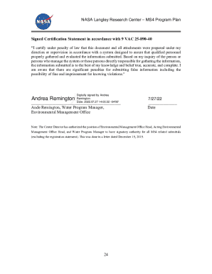 Fillable Online NASA LaRC Stormwater General Permit Registration ...