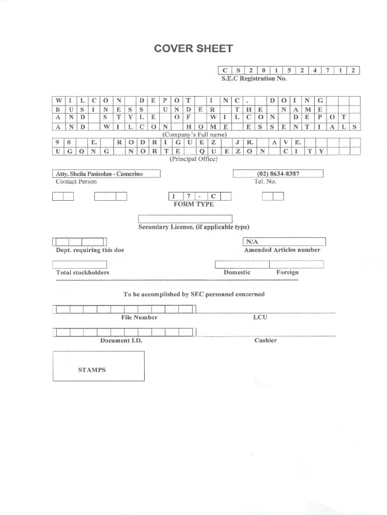 Fillable Online Your BIR AFS eSubmission uploads were received - CMIC ...