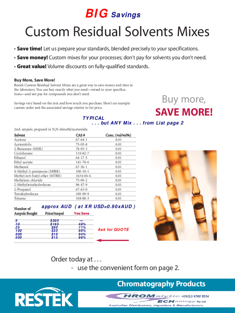Fillable Online Residual Solvents Gases Standard Mix, 5000 g/mL in 1,2 ...