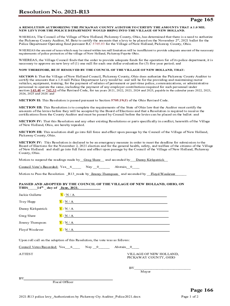 Fillable Online Owner Occupied Tax Reduction - Pickaway County Auditor ...