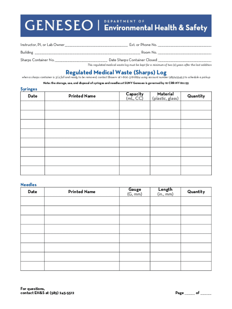 Fillable Online Protecting Yourself When Handling Contaminated Sharps ...