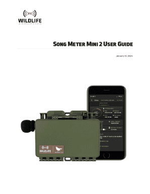 Fillable Online Song Meter Mini 2 Quickstart Guide Fax Email Print ...