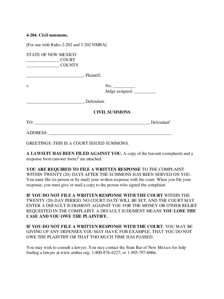 Fillable Online Nm Court Documents Form - Fill Out and Sign Printable ...